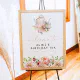 ALICE Blush Floral Birthday Tea Brunch Welcome Poster | Zazzle