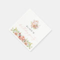 ALICE Blush Floral Birthday Tea Party Brunch Paper Napkins | Zazzle