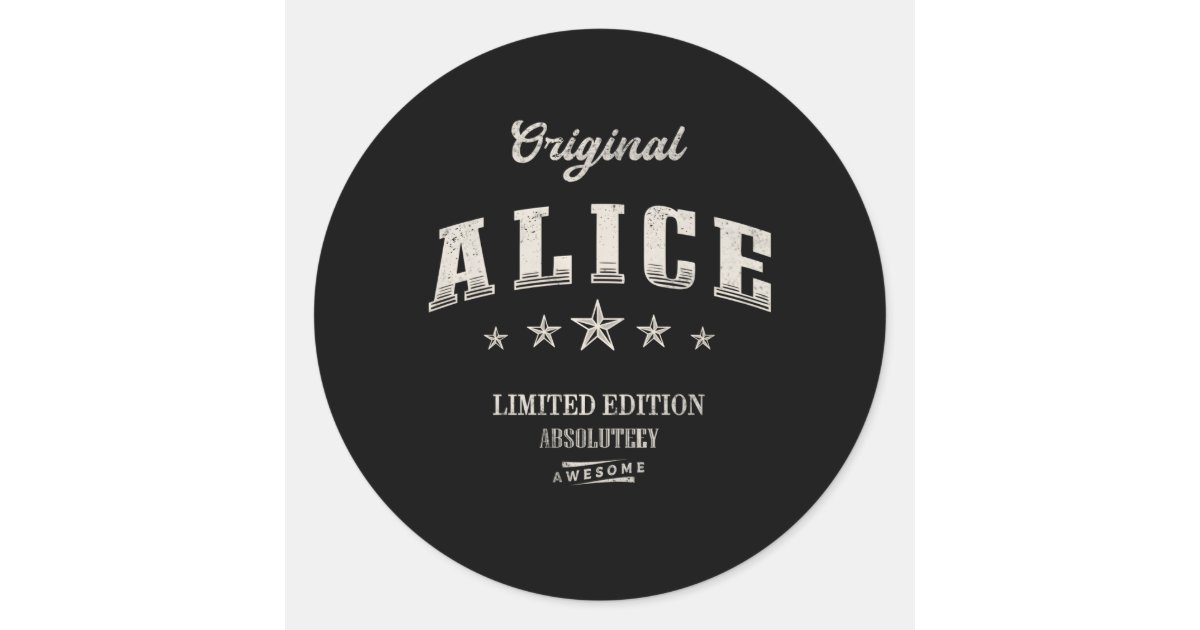 Alice Classic Round Sticker | Zazzle