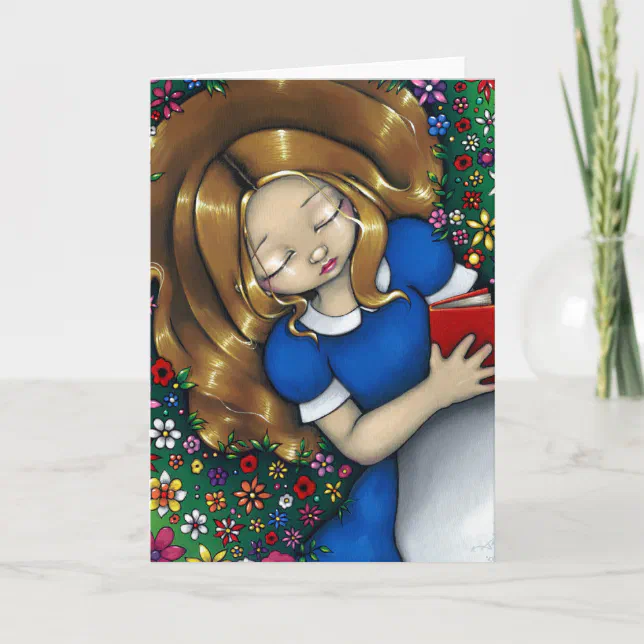 "Alice Dreaming" Greeting Card | Zazzle
