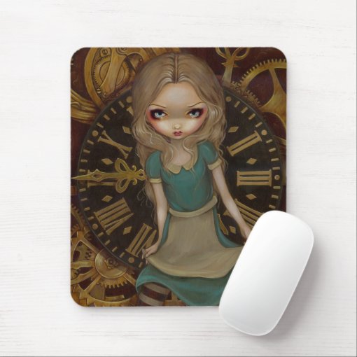 "Alice in Clockwork" Mousepad | Zazzle