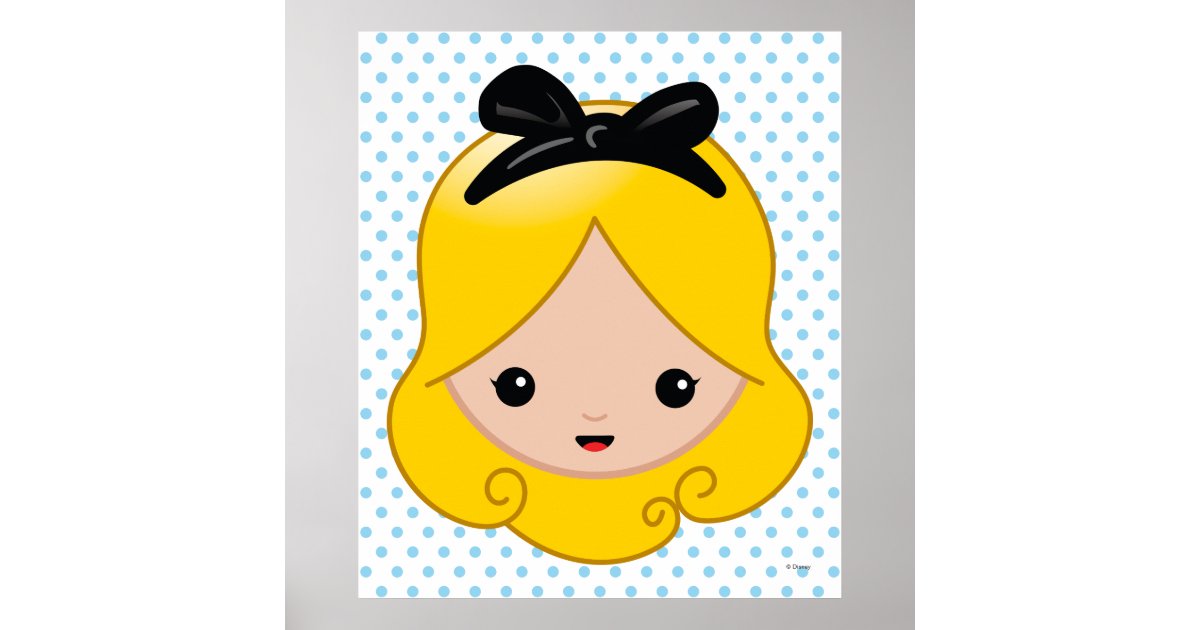 Alice in Wonderland | Alice Emoji 3 Poster | Zazzle