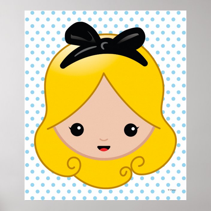 Alice in Wonderland | Alice Emoji 3 Poster | Zazzle.com