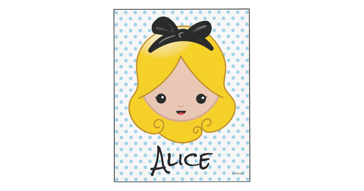 Alice in Wonderland | Alice Emoji 5 Wood Wall Art | Zazzle