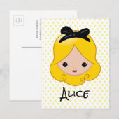 Alice in Wonderland | Alice Emoji Postcard | Zazzle
