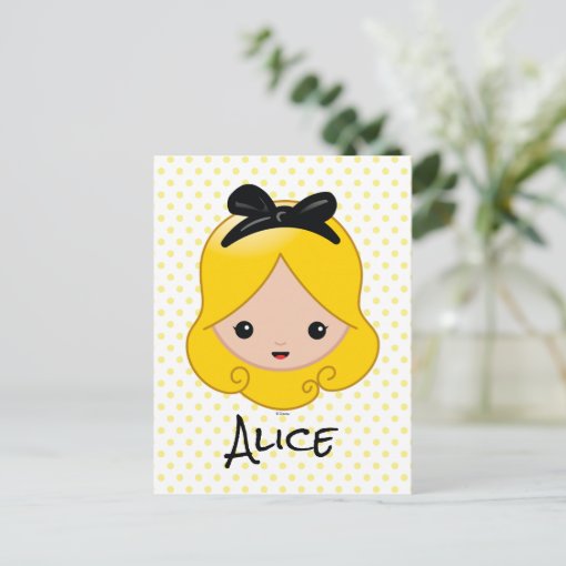 Alice in Wonderland | Alice Emoji Postcard | Zazzle