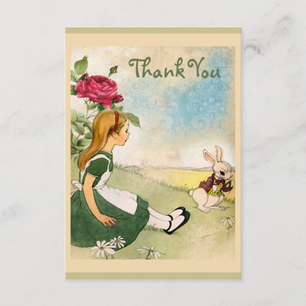 90+ Alice In Wonderland Thank You Cards | Zazzle