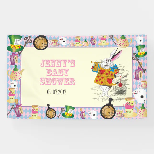 Alice in Wonderland - Backdrop - Banner | Zazzle