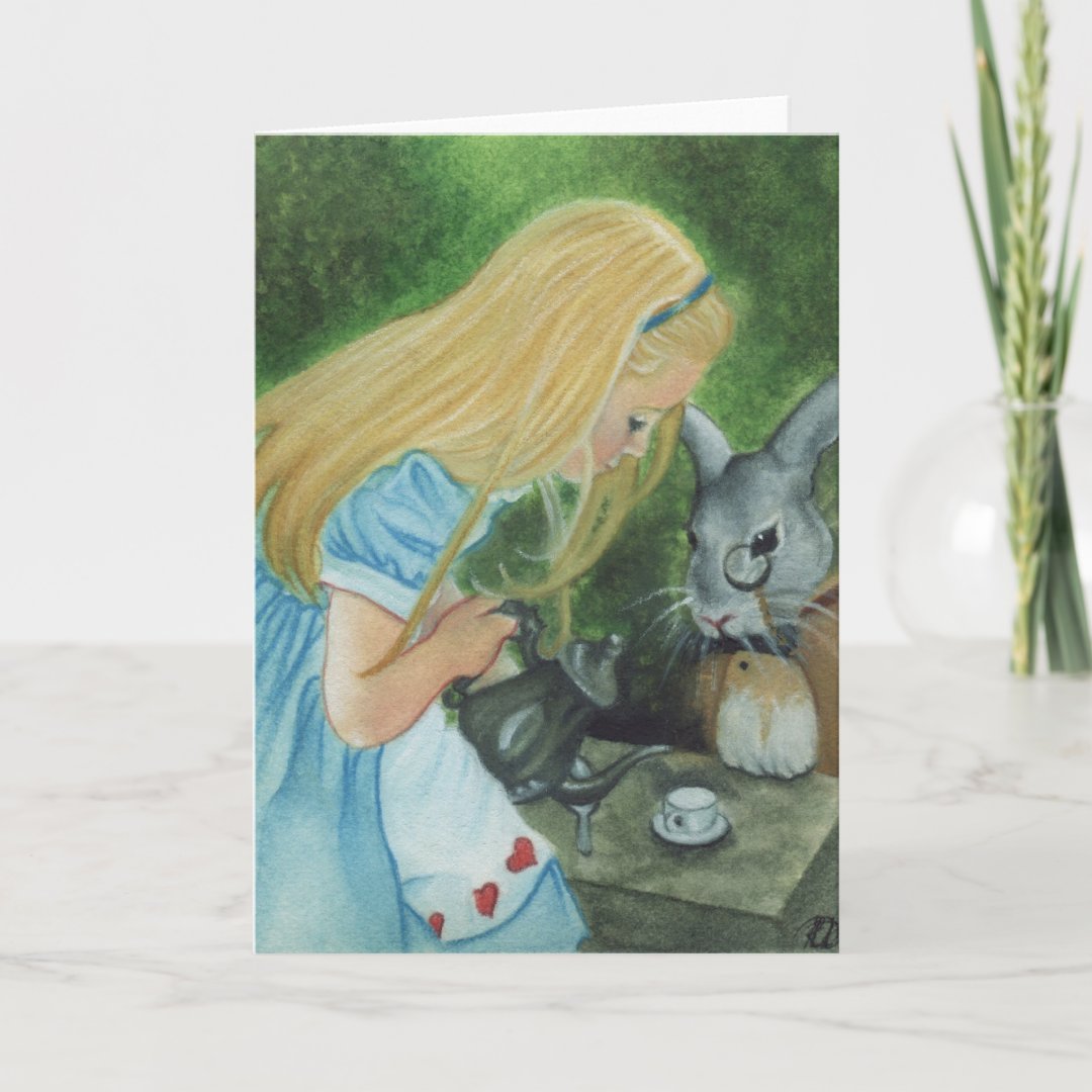 Alice in Wonderland Card | Zazzle
