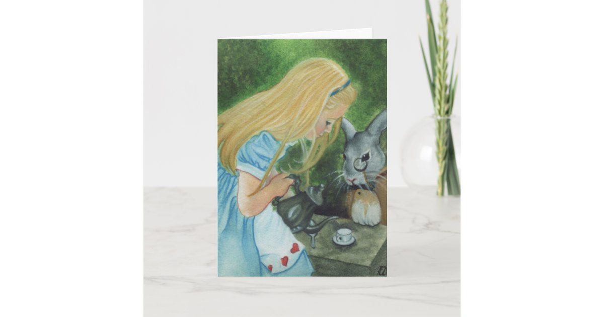 Alice in Wonderland Card | Zazzle