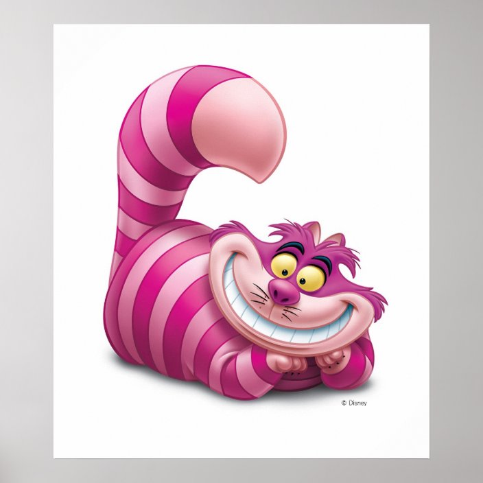 Alice in Wonderland | Cheshire Cat Smiling Poster | Zazzle