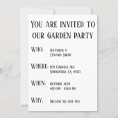 Alice in Wonderland "Do you play croquet?" Invite | Zazzle