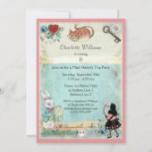 Alice in Wonderland Don't Be Late Birthday Invitation | Zazzle