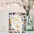 Alice in Wonderland Eat Me Food Sign | Zazzle