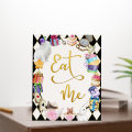 Alice in Wonderland Eat Me Food Sign | Zazzle