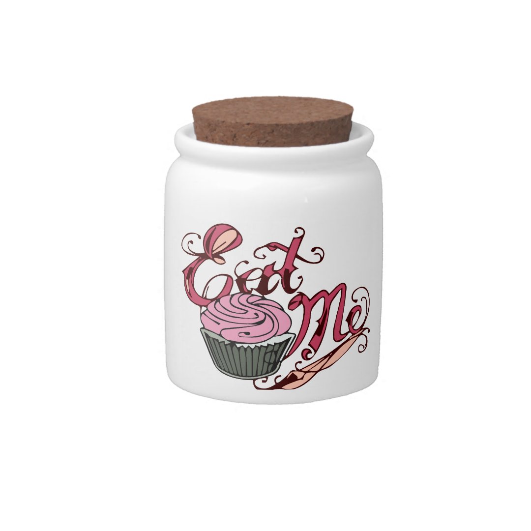Alice in Wonderland "Eat Me" Jar | Zazzle