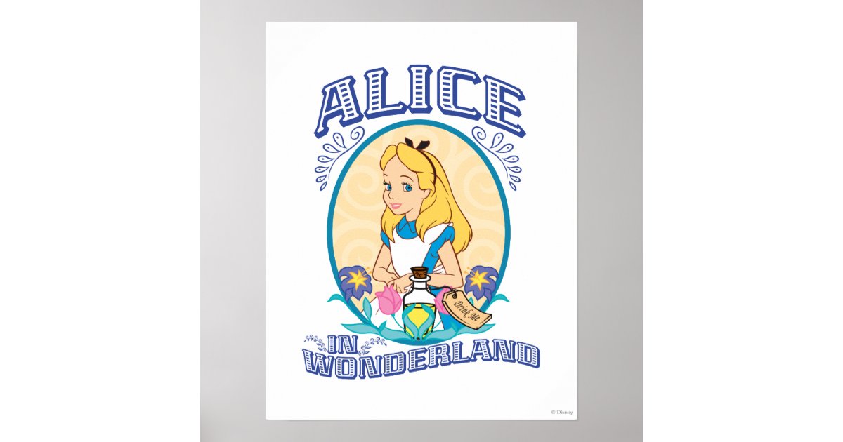 Alice in Wonderland - Frame Poster | Zazzle