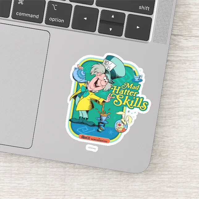 Alice in Wonderland | Mad Hatter Skills Sticker | Zazzle