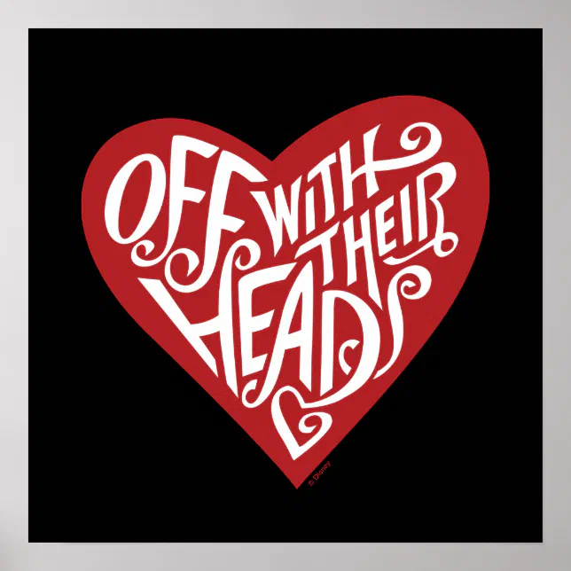 Alice In Wonderland | Off With Their Heads Poster | Zazzle