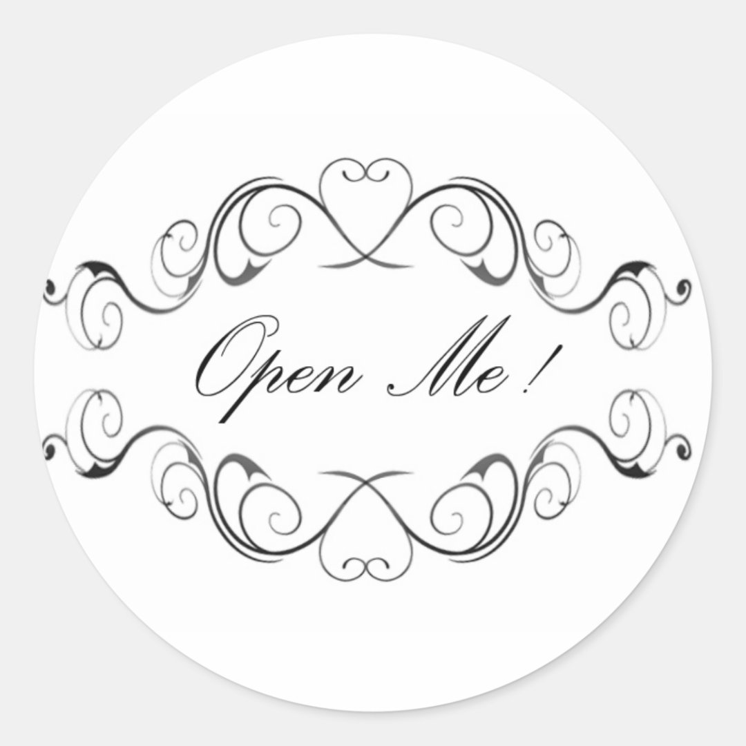 Alice in wonderland Open Me ! sticker | Zazzle
