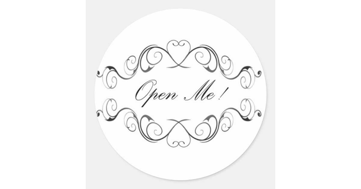 Alice in wonderland Open Me ! sticker | Zazzle