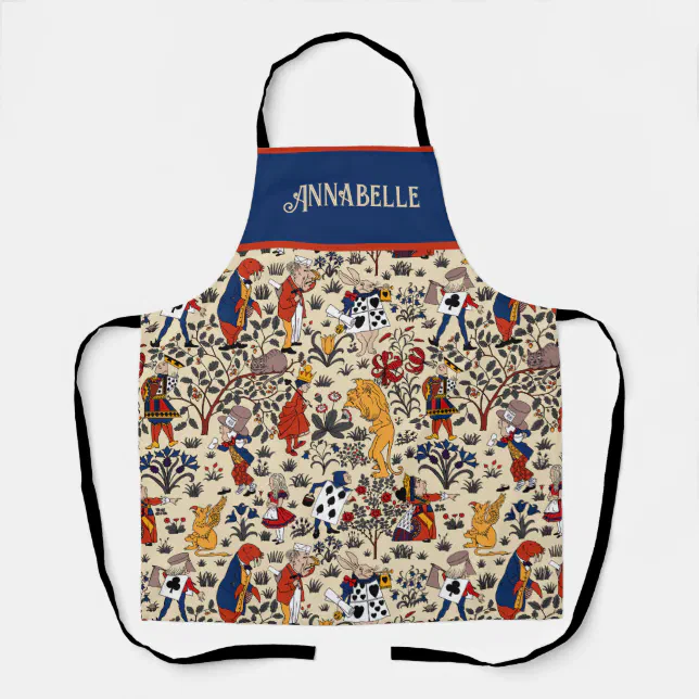 Alice in Wonderland Personalize Apron | Zazzle