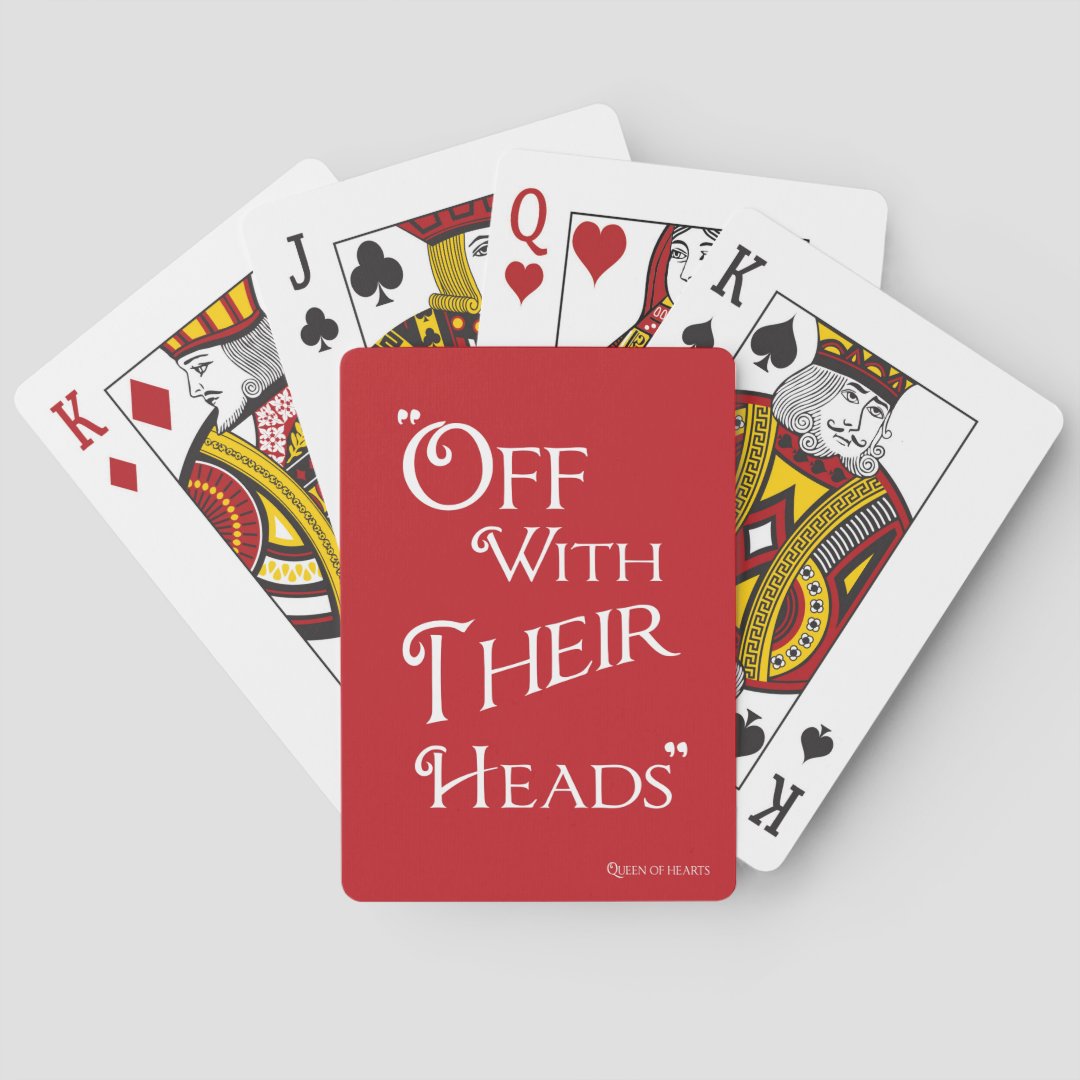 Alice in Wonderland Playing Card - Queen of Hearts | Zazzle