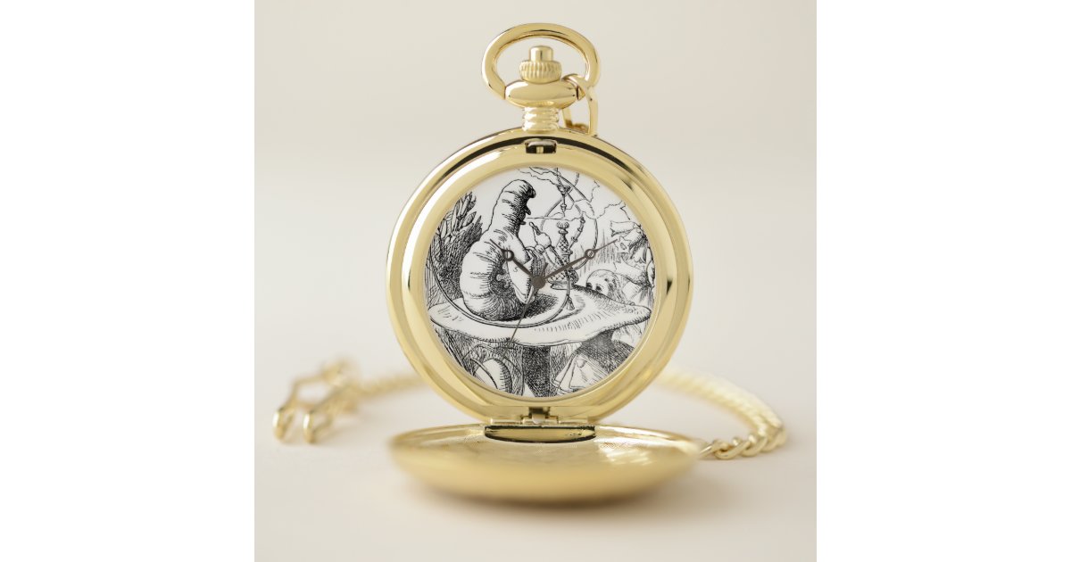 ALICE IN WONDERLAND POCKET WATCH | Zazzle