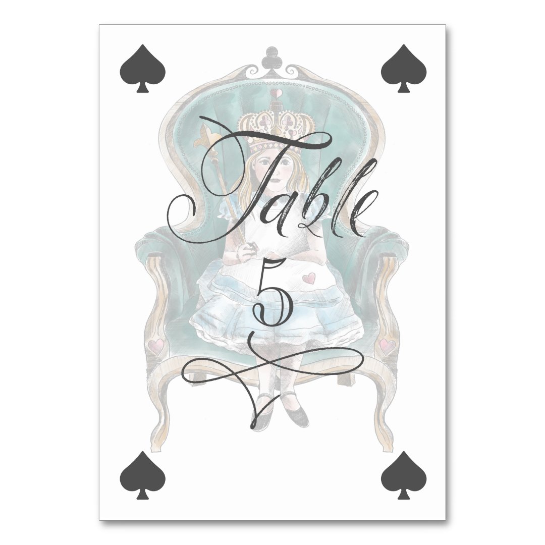 Alice in Wonderland Royal Throne Playing Card | Zazzle