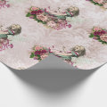 Alice in Wonderland Tea Party Burgundy & Blush Wrapping Paper | Zazzle