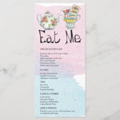 Alice in Wonderland | Tea Party Menu | Zazzle