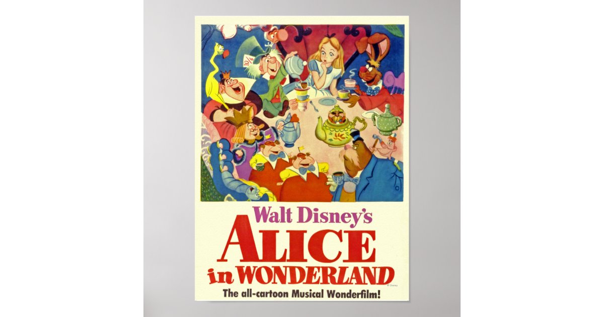 Alice In Wonderland Tea Party Poster | Zazzle