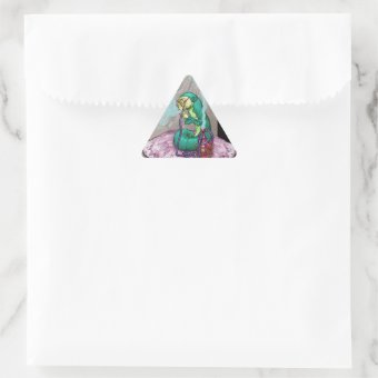 Alice in Wonderland - The Caterpillar Triangle Sticker | Zazzle