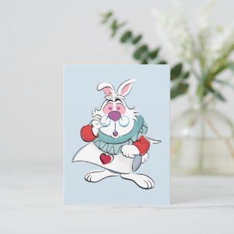 Alice In Wonderland | The White Rabbit Postcard | Zazzle