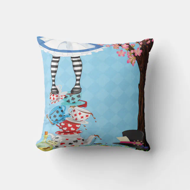 Alice in Wonderland Throw pillow | Zazzle