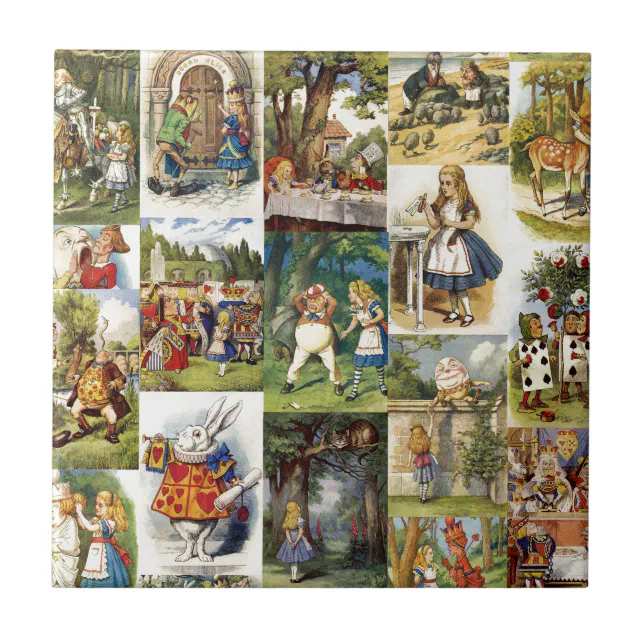 alice in wonderland tile | Zazzle