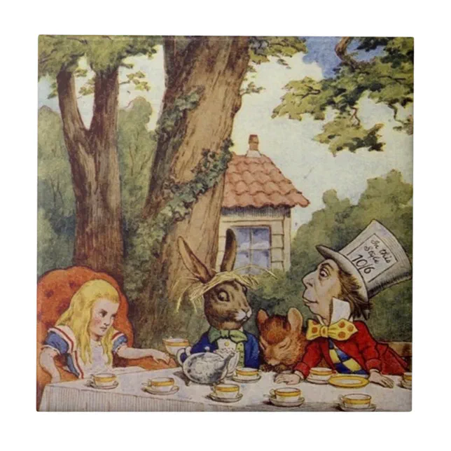 Alice in Wonderland Tile, The Tea Party Tile | Zazzle
