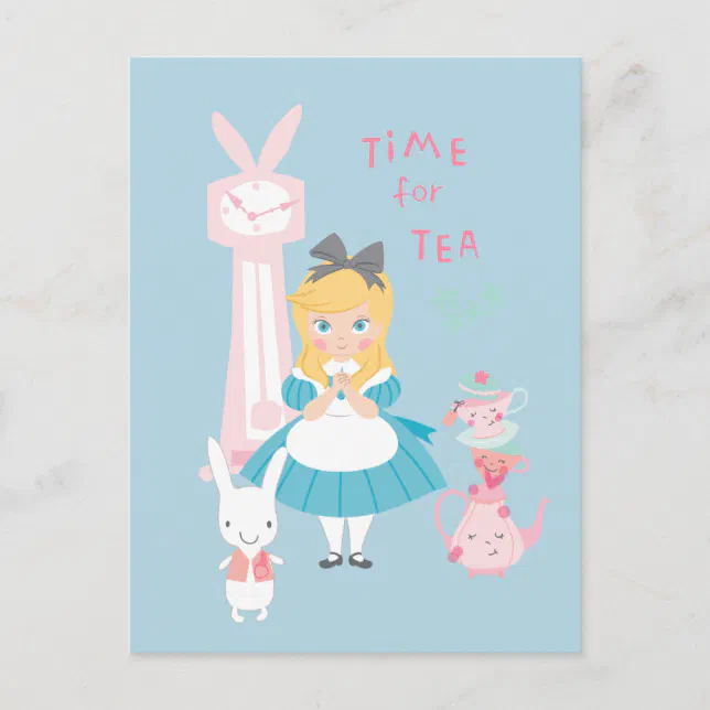Alice In Wonderland | Time For Tea Postcard | Zazzle