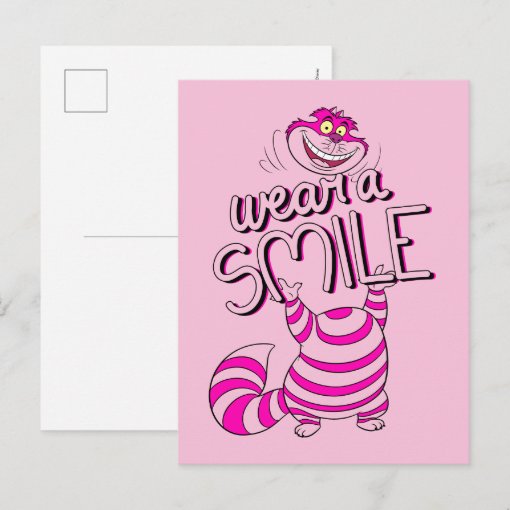Alice In Wonderland | Wear A Smile Postcard | Zazzle