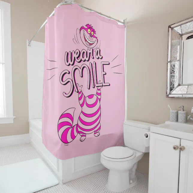 Alice In Wonderland | Wear A Smile Shower Curtain | Zazzle