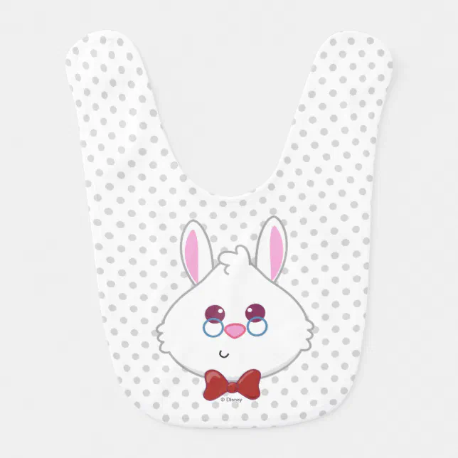 Alice in Wonderland | White Rabbit Emoji Bib | Zazzle