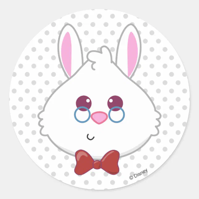 Alice in Wonderland | White Rabbit Emoji Classic Round Sticker | Zazzle