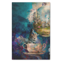 Alice in Wonderland with the Magic Tea Cup Tissue Paper | Zazzle