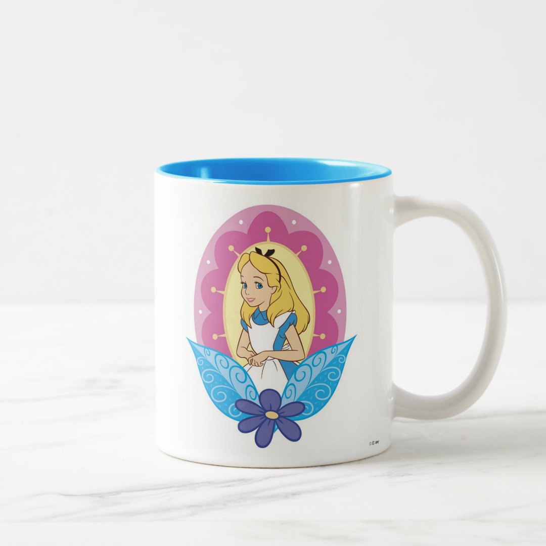 Alice in Wonderland's Alice Disney Two-Tone Coffee Mug | Zazzle