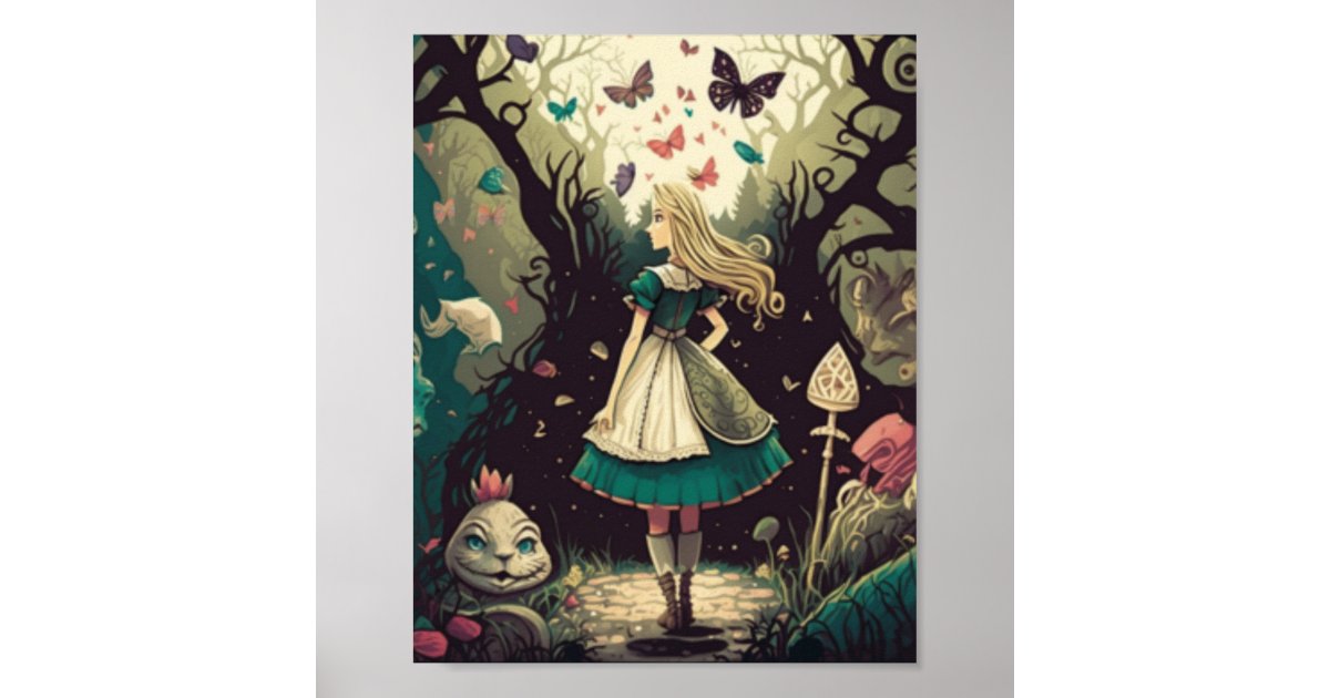 Alice Lost in Wonderland Poster | Zazzle
