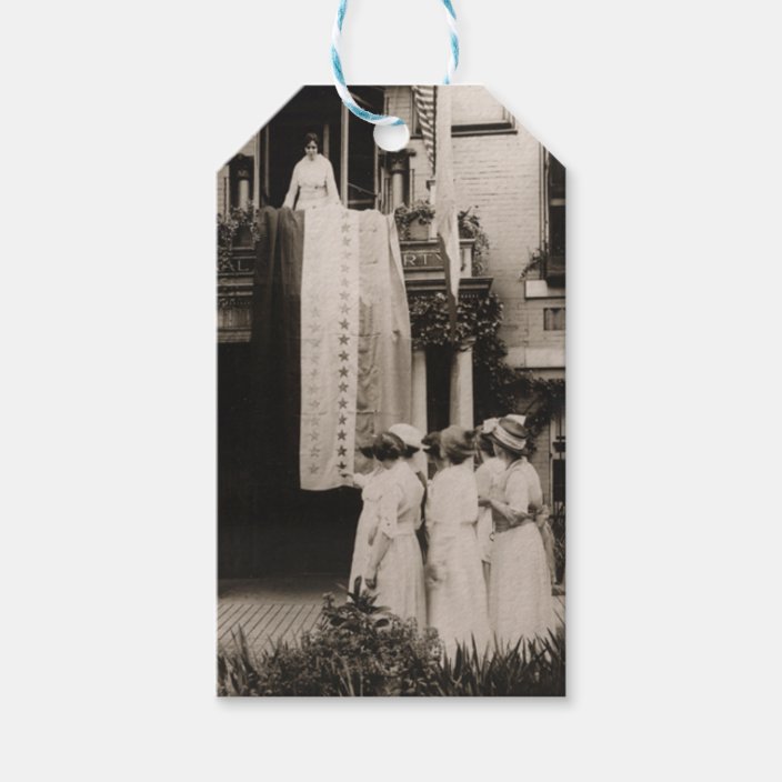 Alice Paul 19th Amendment Victory Flag 10 Count Gift Tags | Zazzle.com