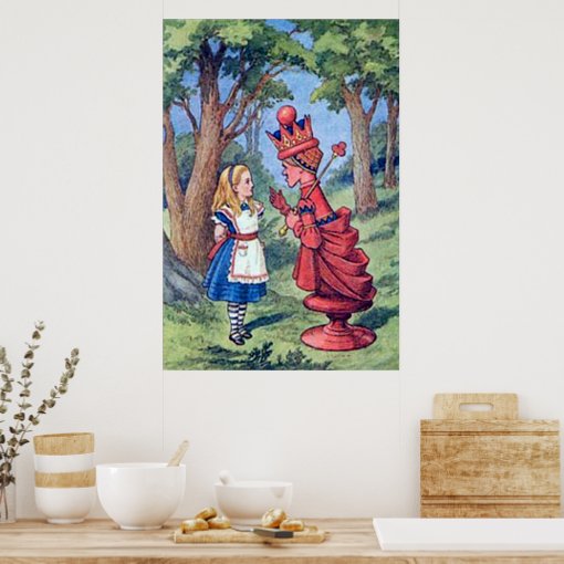 Alice & the Red Queen Poster | Zazzle
