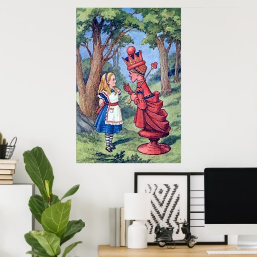 Alice & the Red Queen Poster | Zazzle