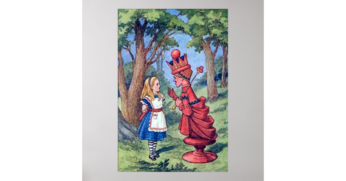 Alice & the Red Queen Poster | Zazzle