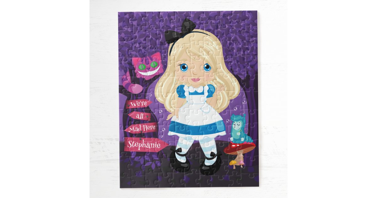 Alice's Adventures in Wonderland Personalized Jigs Jigsaw Puzzle | Zazzle